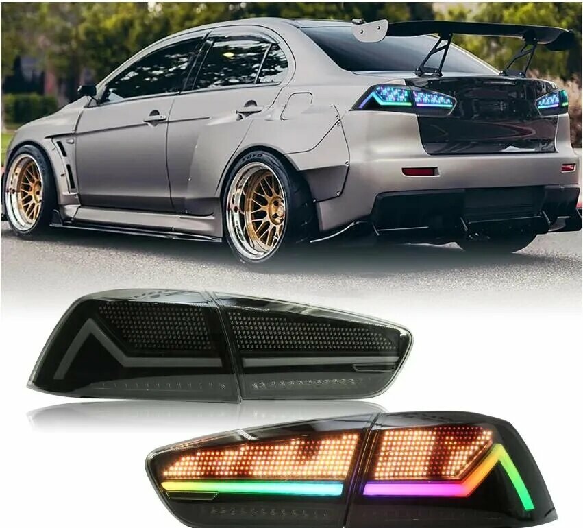 Фары автомобильные, Задний фонарь, 4 шт, арт. Mitsubishi Lancer 10 EVO x 2008-2017