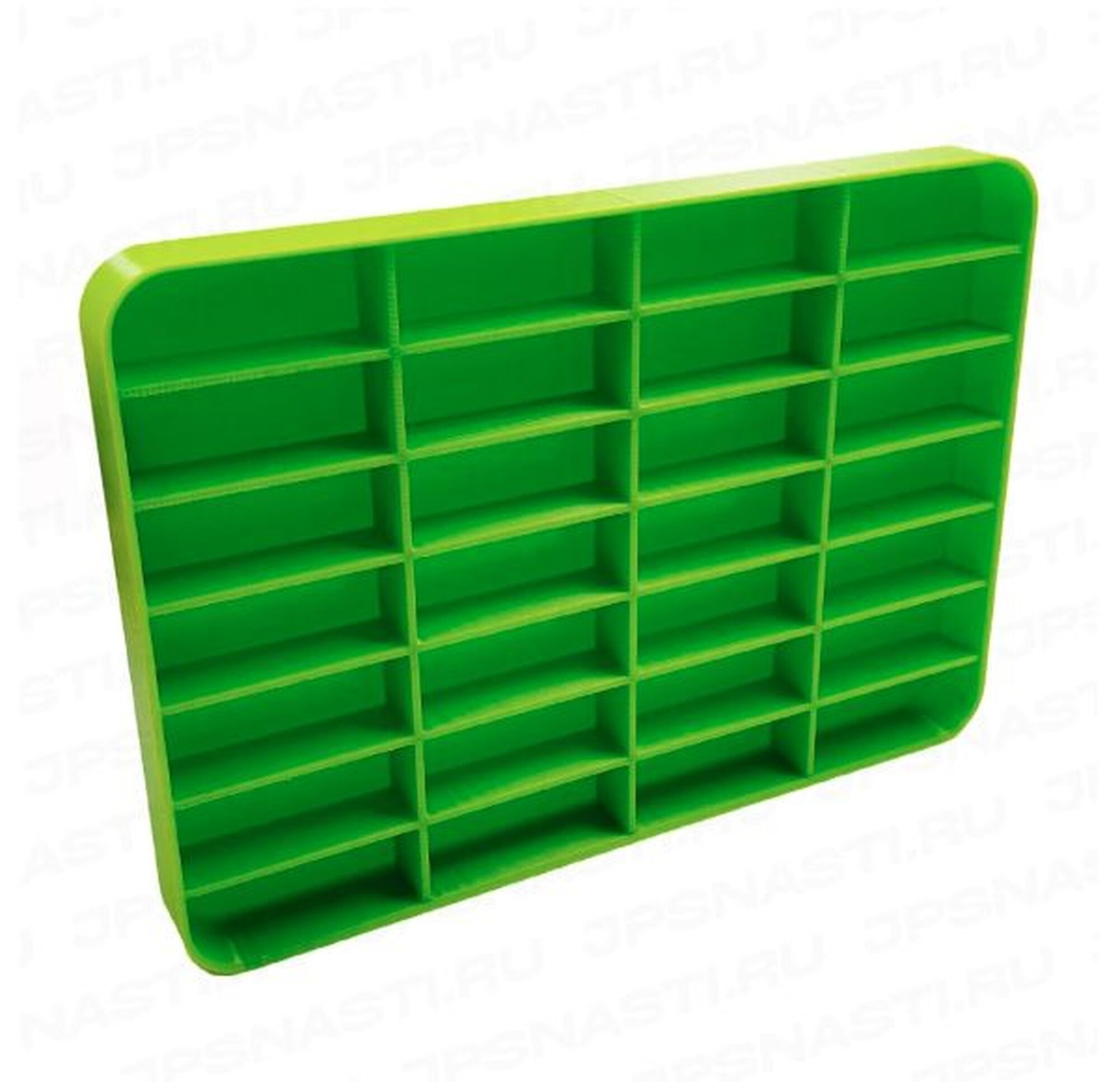 Модуль Trout-Arena "Ячейки для воблеров" для коробки Meiho VS-3043NDDM, 7х4, зеленый