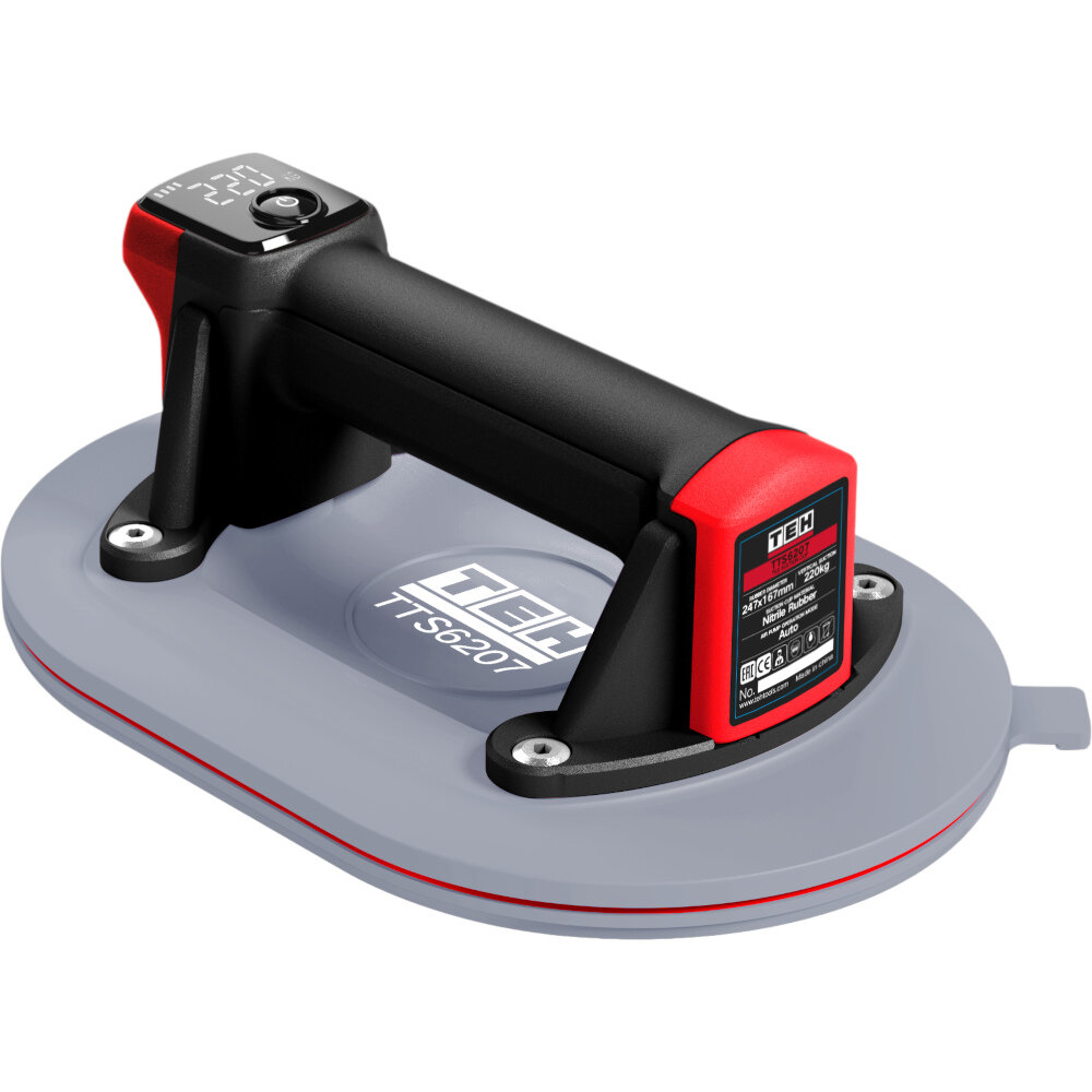 Присоска для плитки аккумуляторная TEH TTS6207, диаметр 247х167мм, без ЗУ