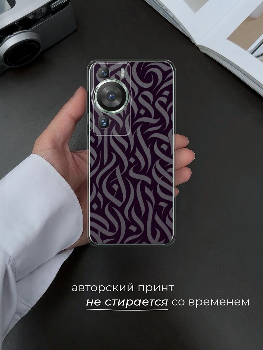 Чехол на Huawei P60/P60 Pro / Хуавей P60/P60 Про с принтом Монохром — фото 1