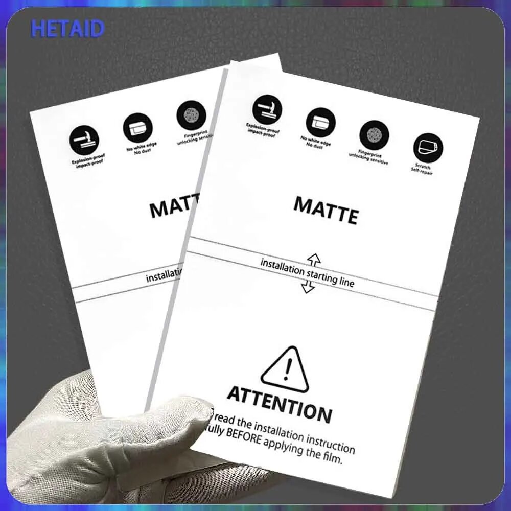 Гидрогель для экрана смартфона Protec матовый анти-шпион 50PCS, Matte Film