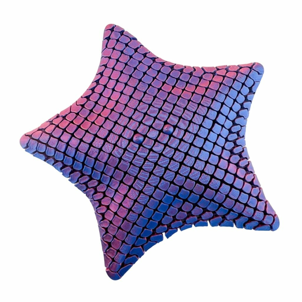 Украшение в виде морской звезды с 3D-принтом-сине-фиолетовый-10 см