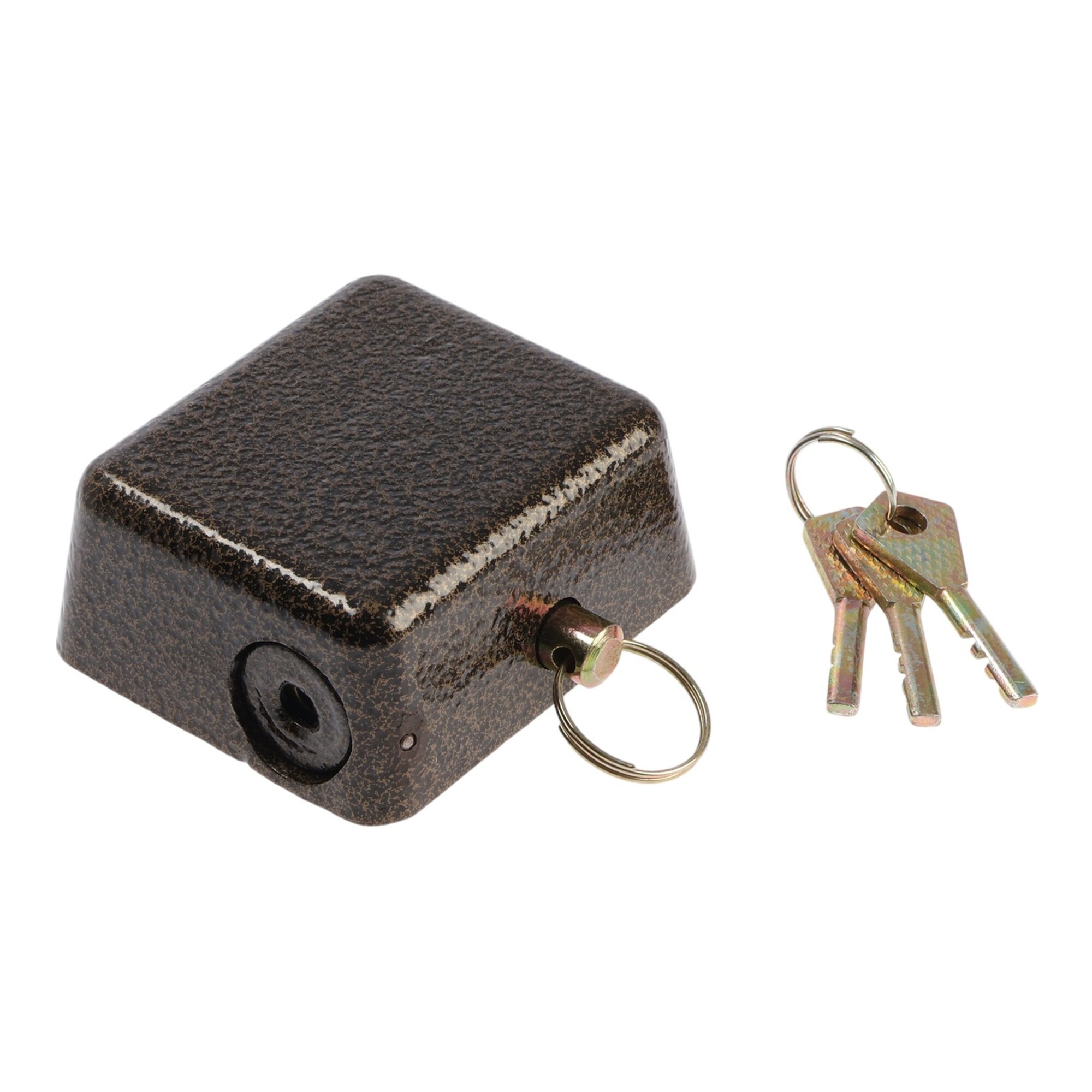 Замок навесной гаражный тундра, 80 мм, 3 ключа, 1 штука, черный