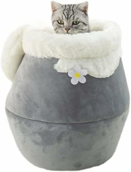 DINGXIAN Зимний домик-улей для кошки складной, теплая закрытая переноска для кошек и мелких собак