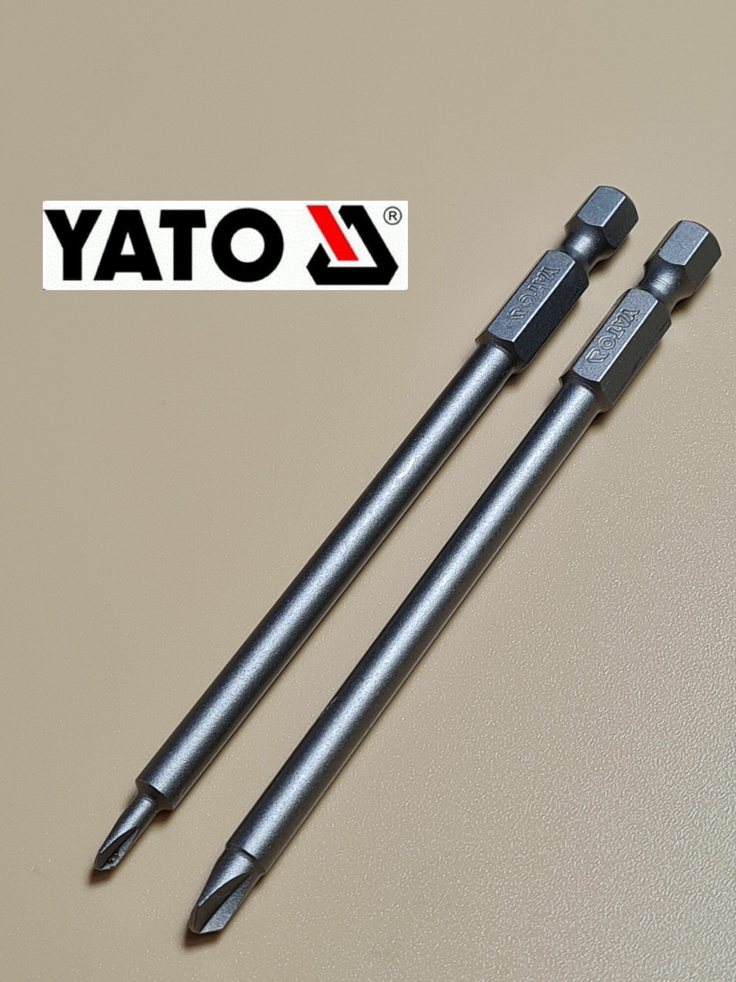 Биты YATO TRI-WING №0х100 мм, №1х100, сталь S2, YT-0493