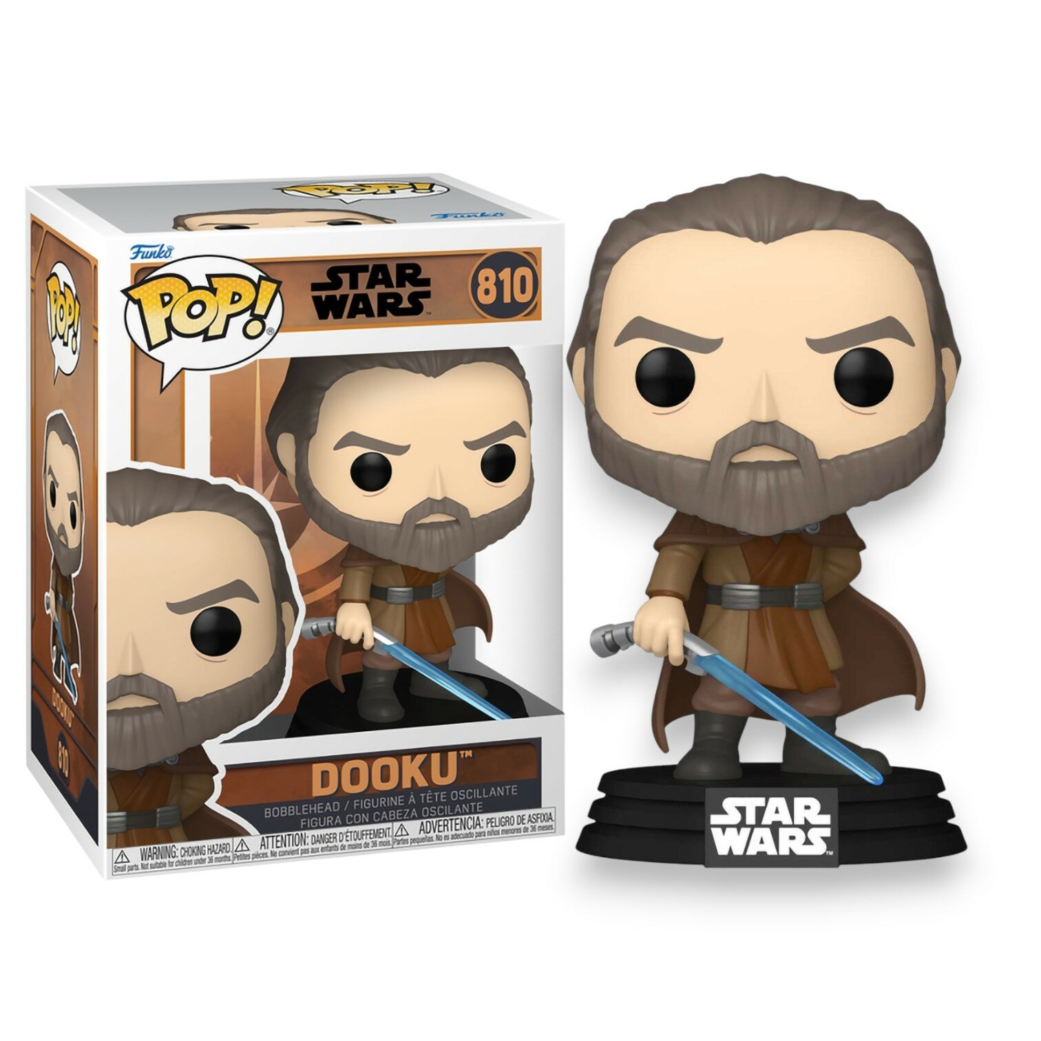 Фигурка коллекционная Граф Дуку "Звездные Войны" от Funko POP! 810, оригинальное издание