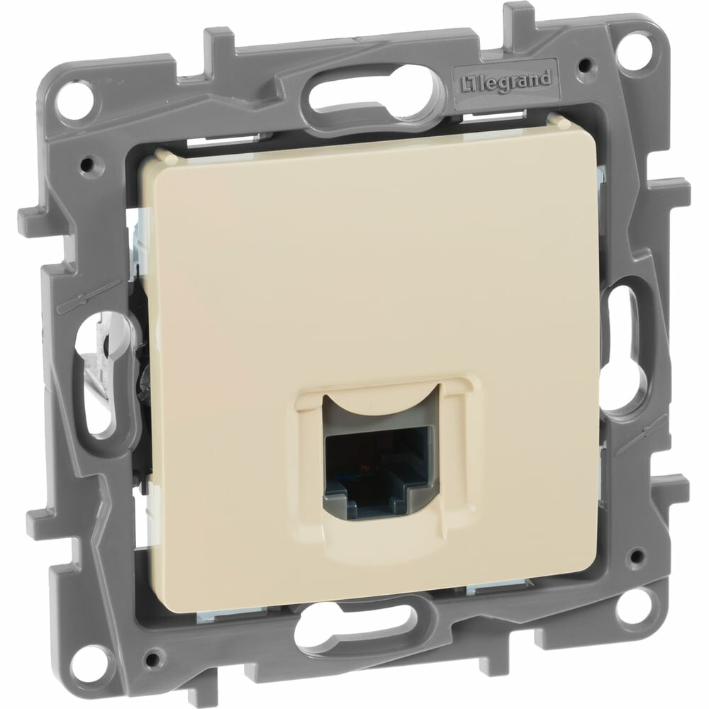 Розетка Legrand компьютерная RJ45 категория 5e UTP Legrand Etika слоновая кость 672341