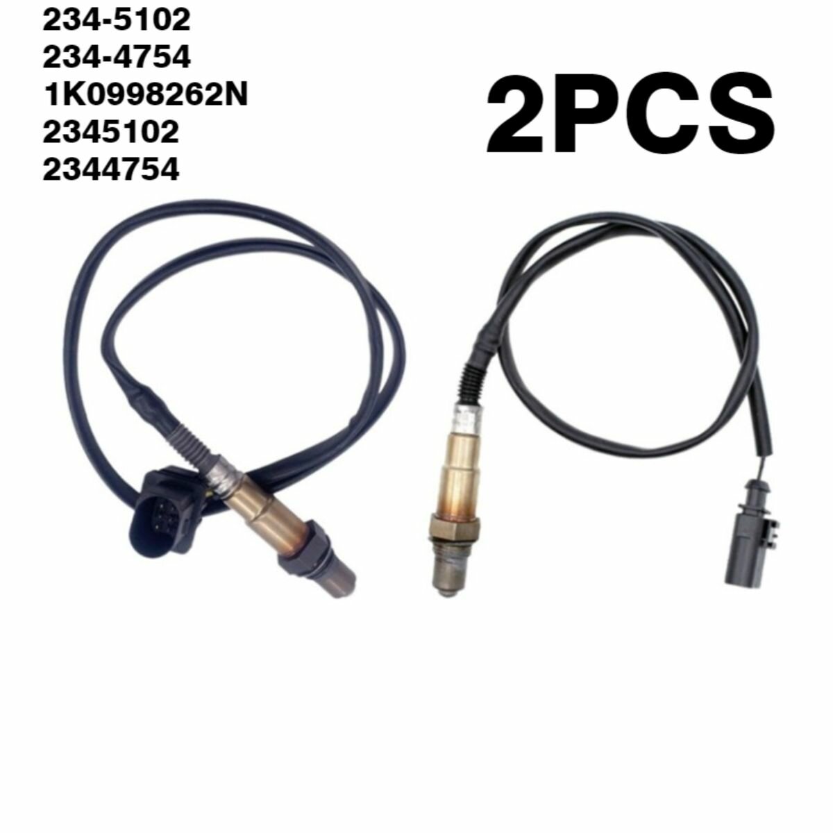 2 шт. подходят для кислородного датчика Volkswagen 234-5102 234-4754 1K0998262N;2345102,2344754