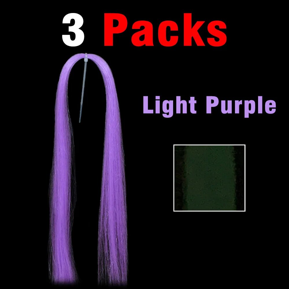 3 шт. Пряжа для нахлыста, Light purple