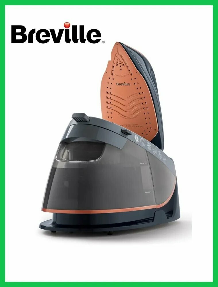Breville Парогенератор PressXpress VIN411X, керамическая подошва, черный