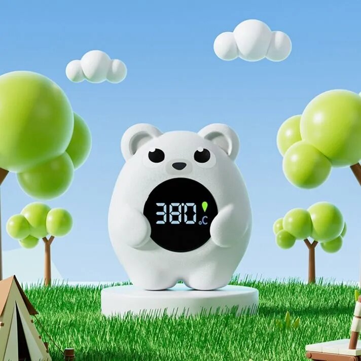 Детский измеритель температуры воды в форме милого зверька