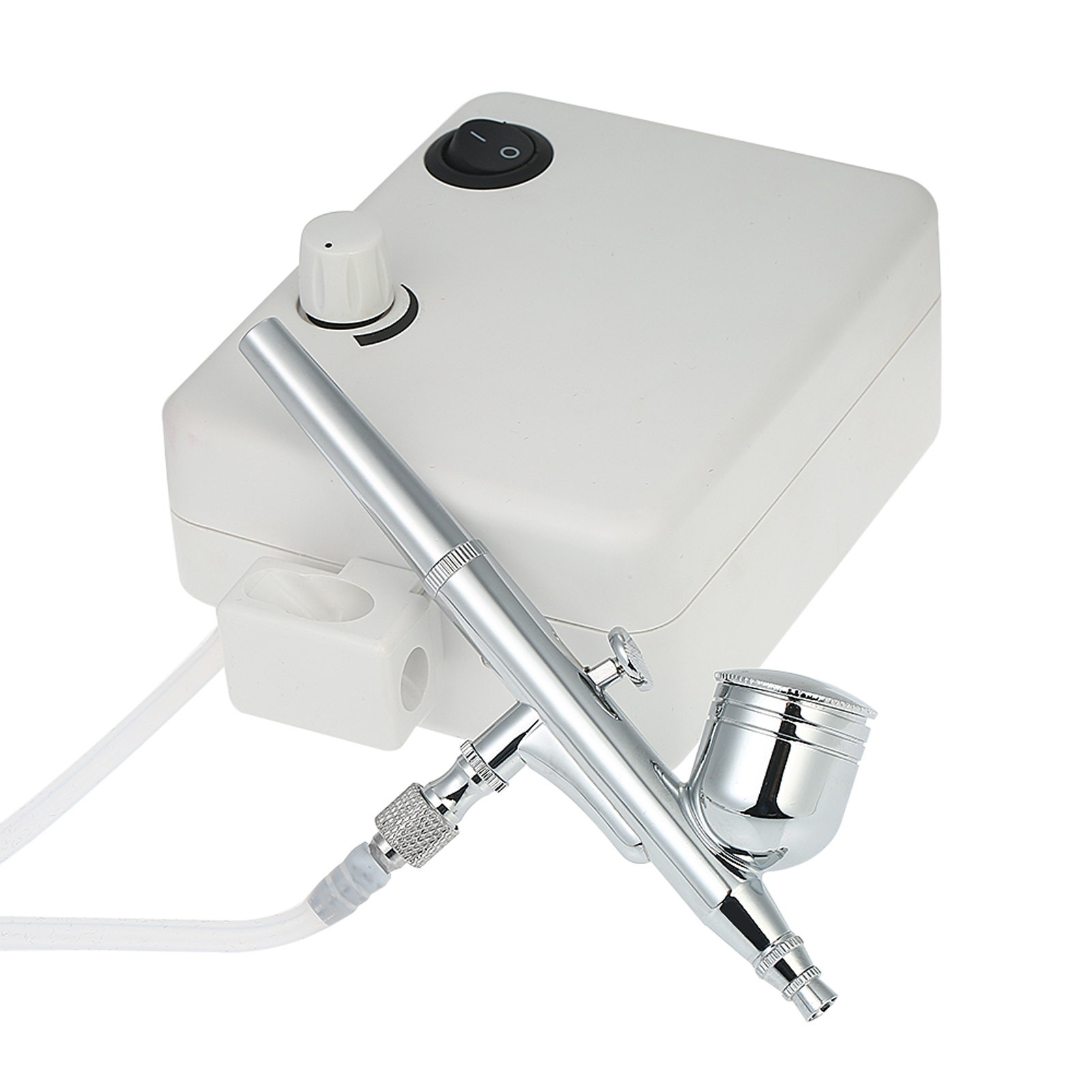 Многофункциональный набор двойного действия для аэрографии: мини-компрессор, аэрограф с гравитационной подачей, набор для художественной росписи, тату, маникюра, декора тортов, моделирования, аэрографии для ногтей, 100-250В