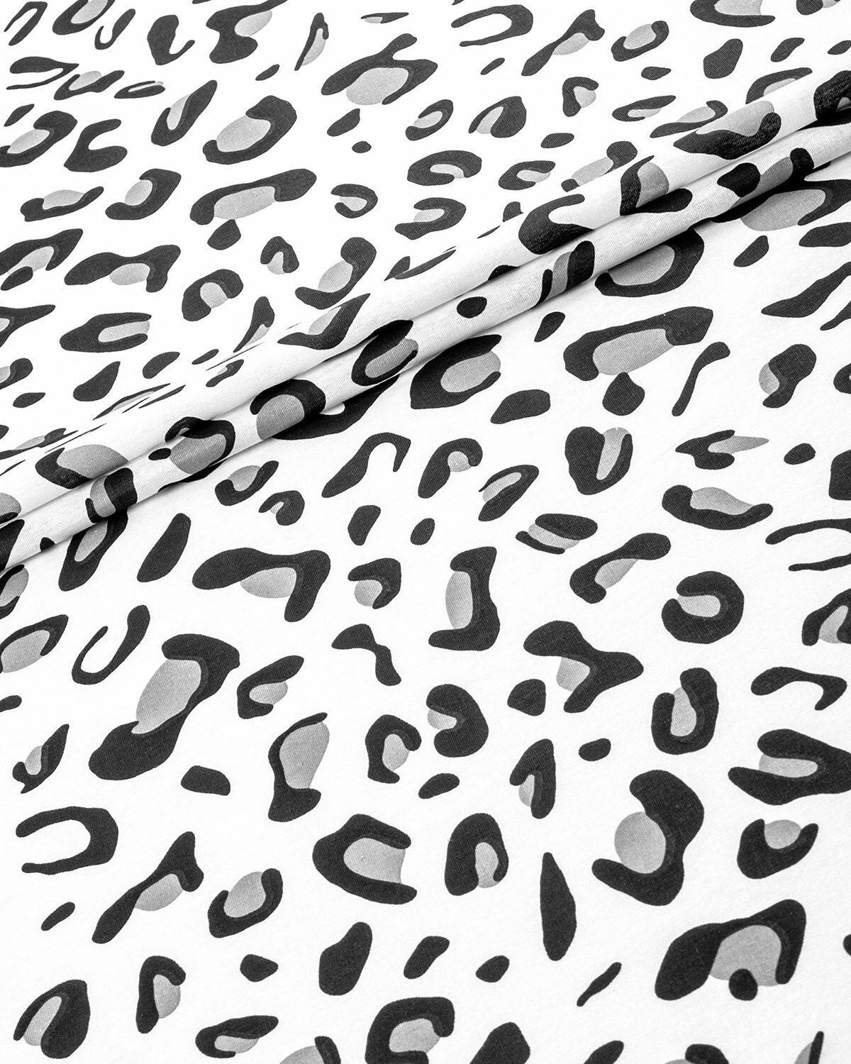 Ткань для постельного белья хлопок Бязь Акварель 220 см, отрез 2 м*220 см, цвет белый