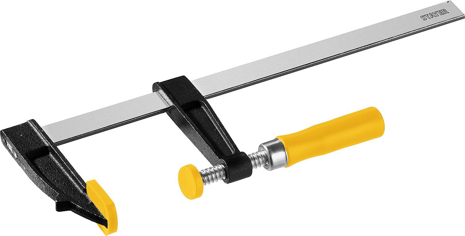 Струбцина STAYER CF-300/120 F, металлическая, F-образная, длина 30 см, глубина 12 см