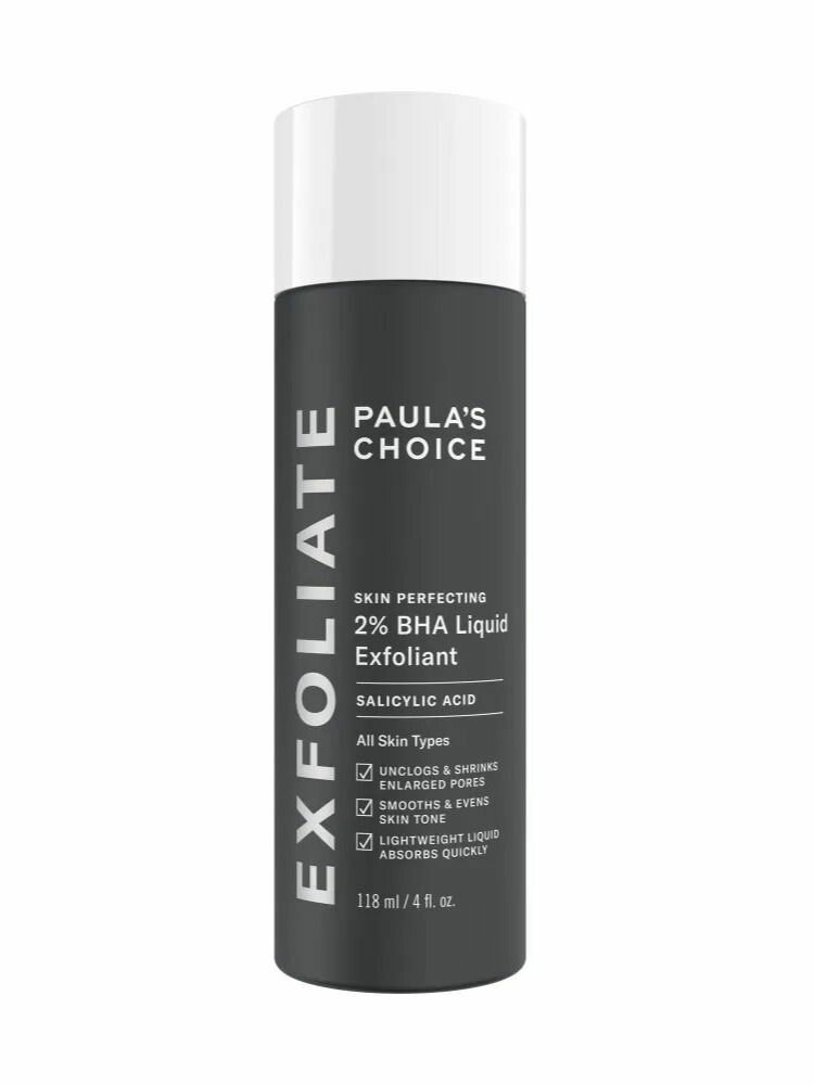 Paulas Choice - Skin Perfecting 2% BHA Liquid Exfoliant, Эксфолиант-тоник с салициловой кислотой, 118 мл