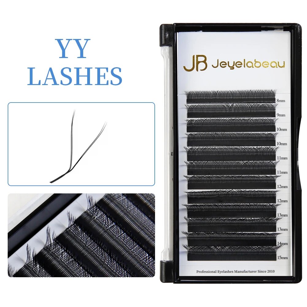 Наращивание ресниц JB Jeyelabeau 4D W-образные