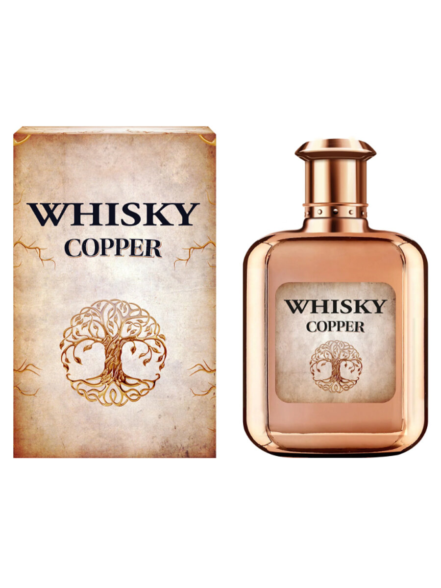 Evaflor Туалетная вода для мужчин Whisky Copper, древесный, пряный, 100 мл