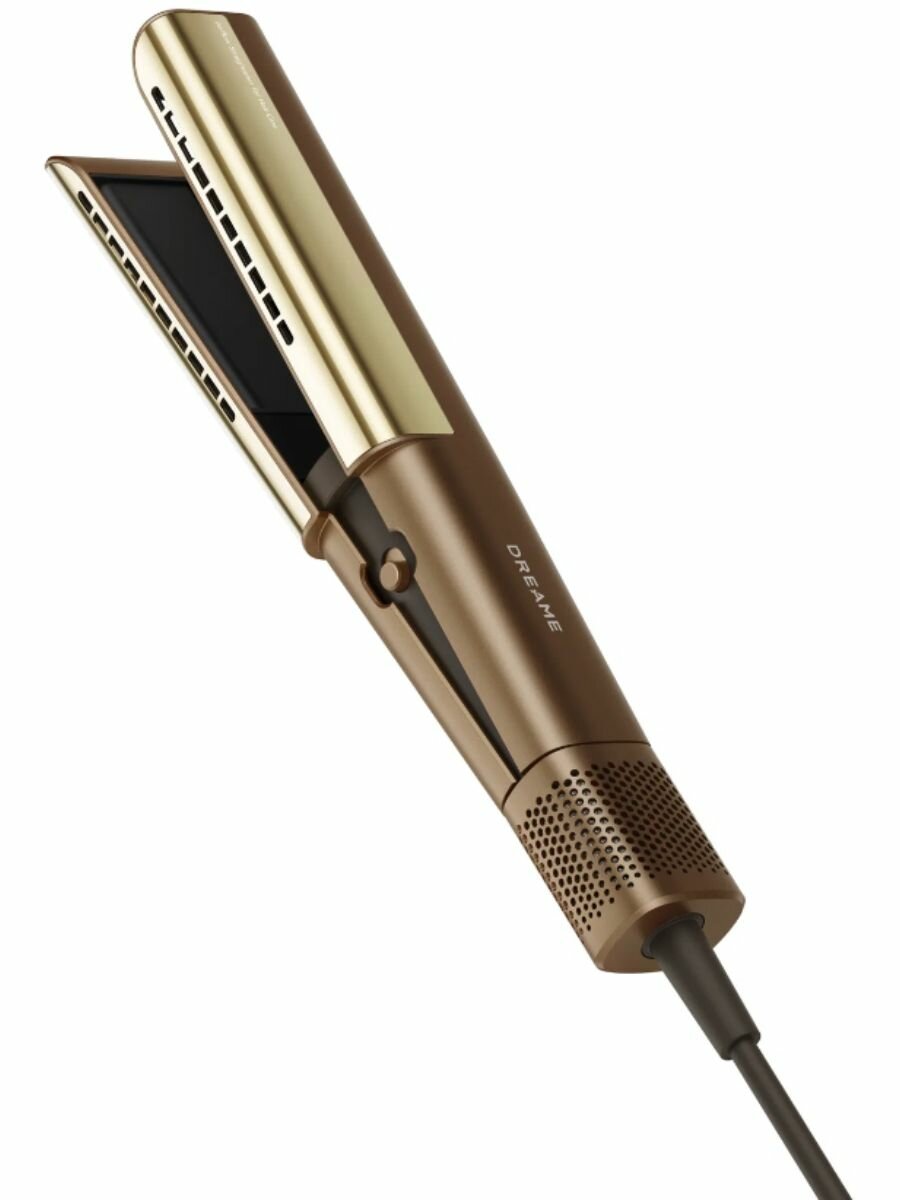 Выпрямитель Dreame Aero Straight, выпрямление волос с сушкой, 6 температурных режимов, золотистый