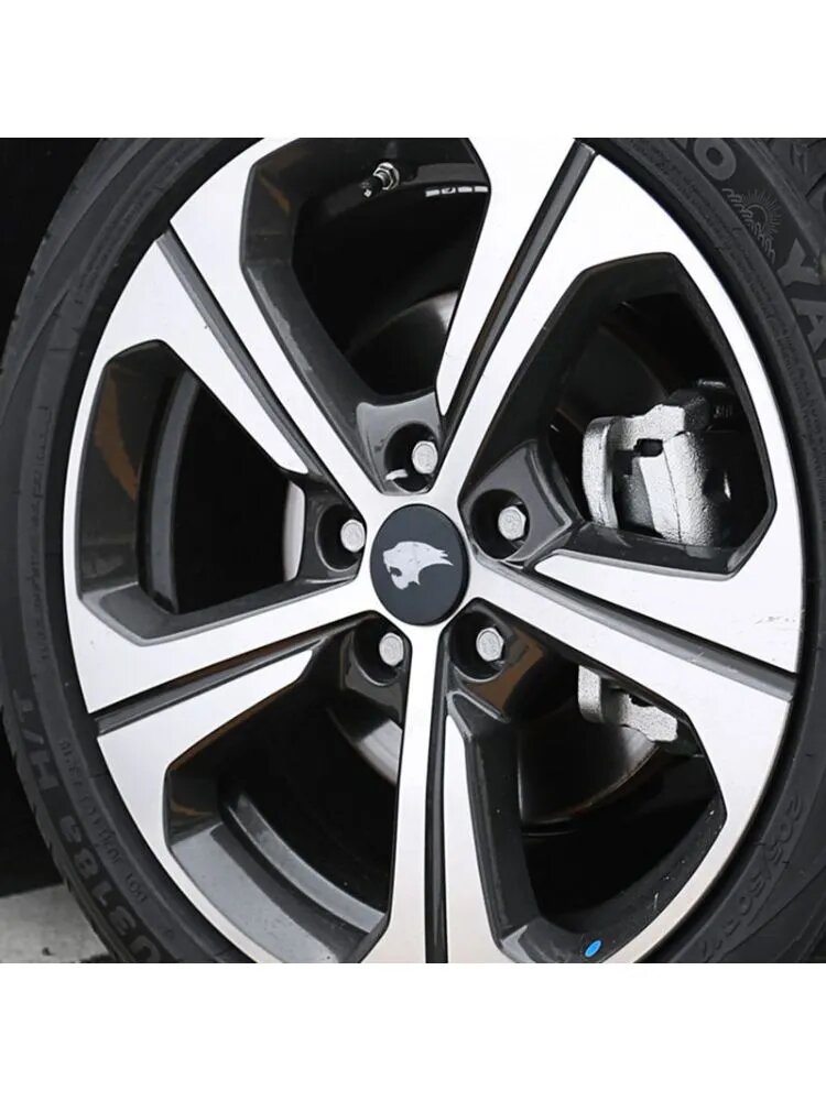 Эмблема Колпачки на литые диски комплект 4 шт Черный