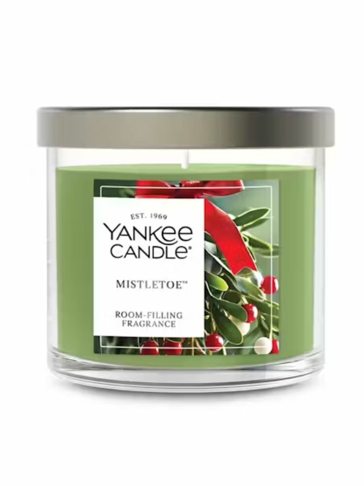 Зимняя распродажа! Ароматическая свеча Yankee Candle Mistletoe (Омела), 122 г