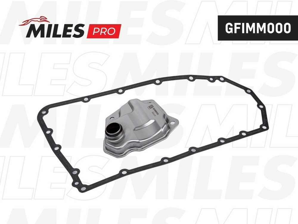 Фильтр АКПП MILES GFIMM000 Mitsubishi Asx, Lancer, Outlander, Nissan Qashqai, Peugeot 4007, 4008, Renault Fluence, Megane III 05-> с прокладкой