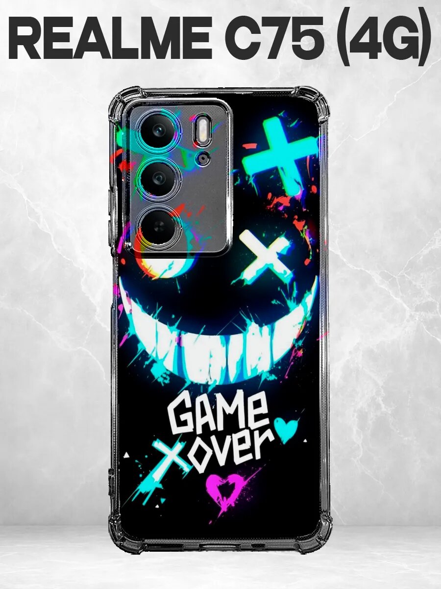 Чехол на Realme C75 4G game over глитч
