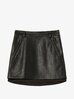 Юбка Faux-leather miniskirt with pockets