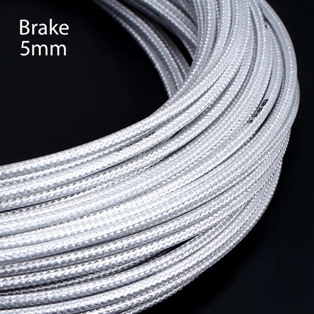 Оболочка троса велосипеда 5 мм, Brake Silver