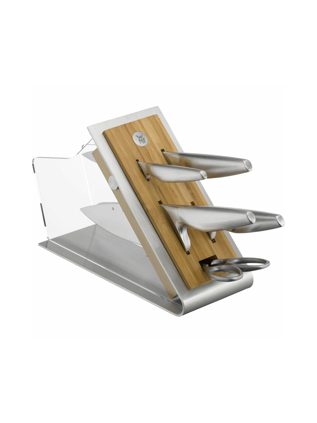 Набор ножей с подставкой WMF Chef's Edition 6 предметов, нержавеющая кованая сталь Cromargan, Германия