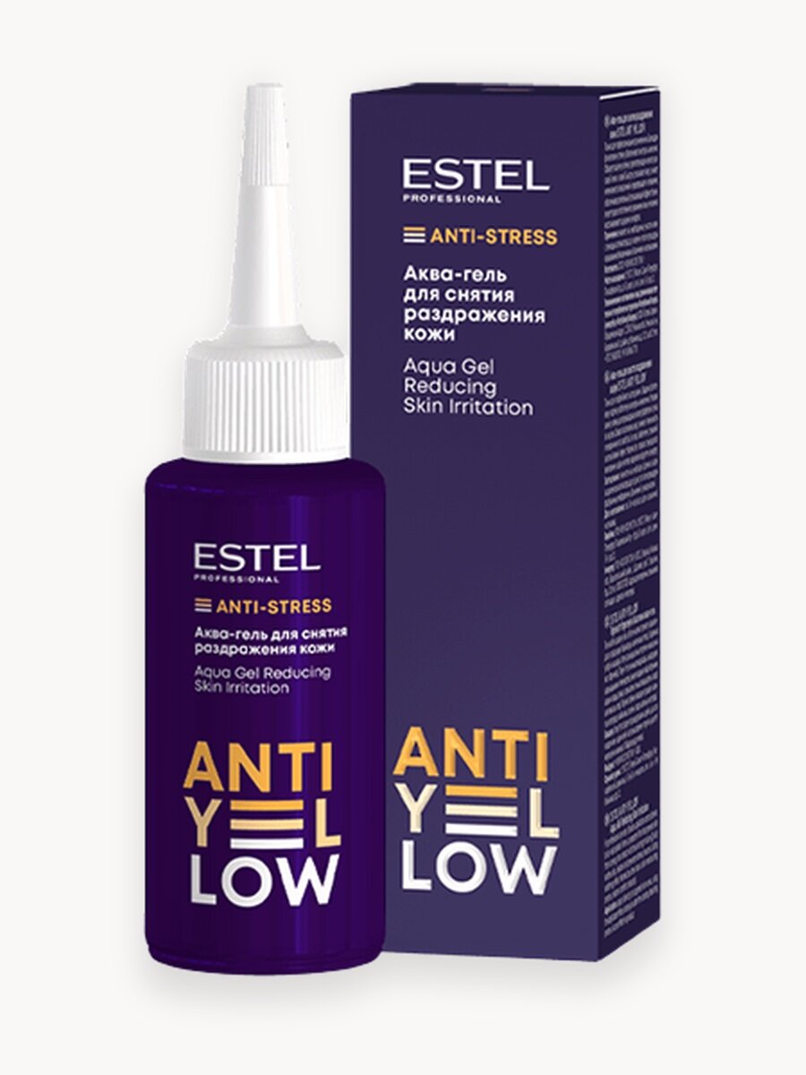 Аква-гель ANTI-YELLOW для снятия раздражения кожи ESTEL PROFESSIONAL 80 мл