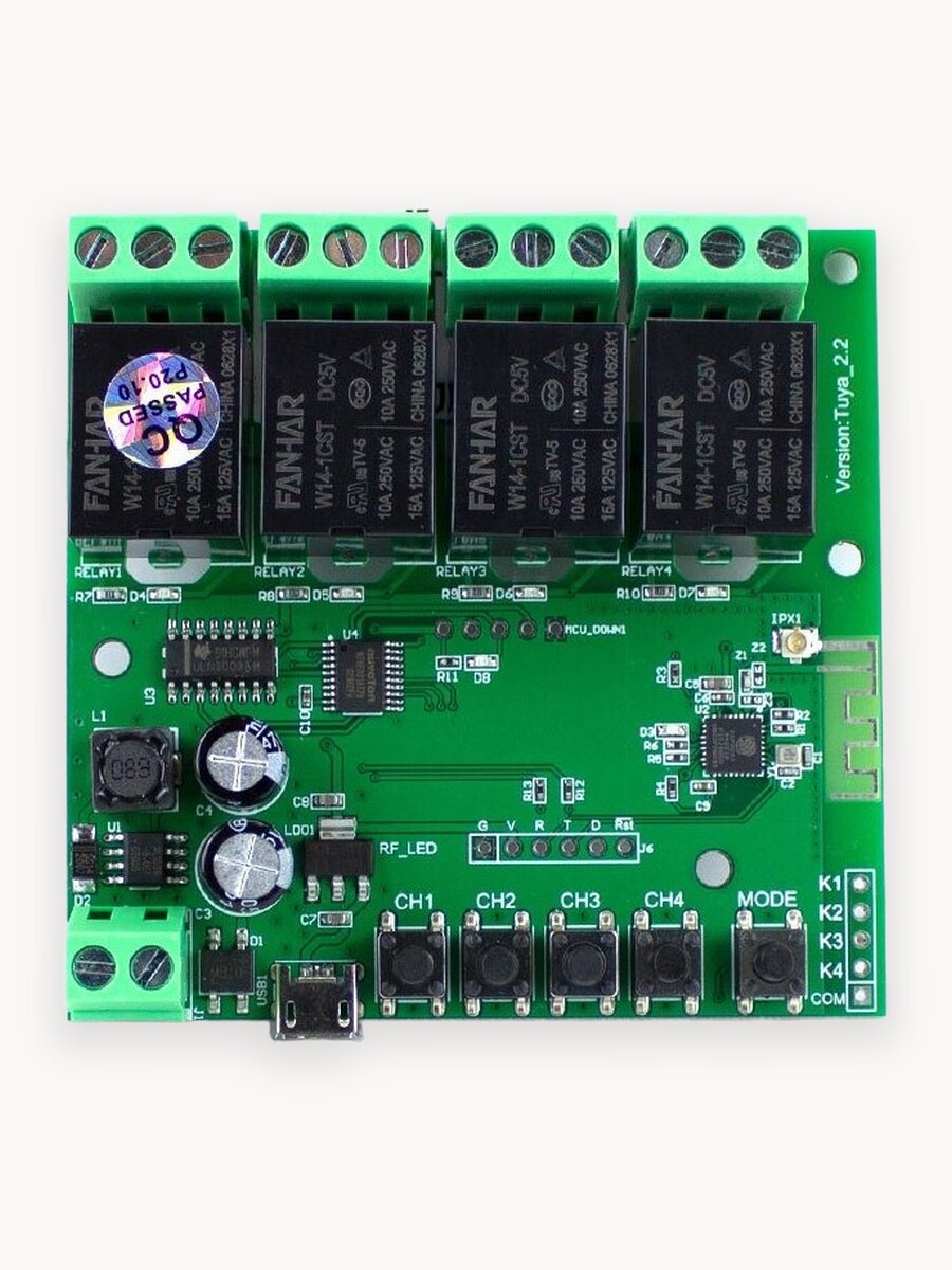 Умное WiFi реле PS-link на 4 канала DC04