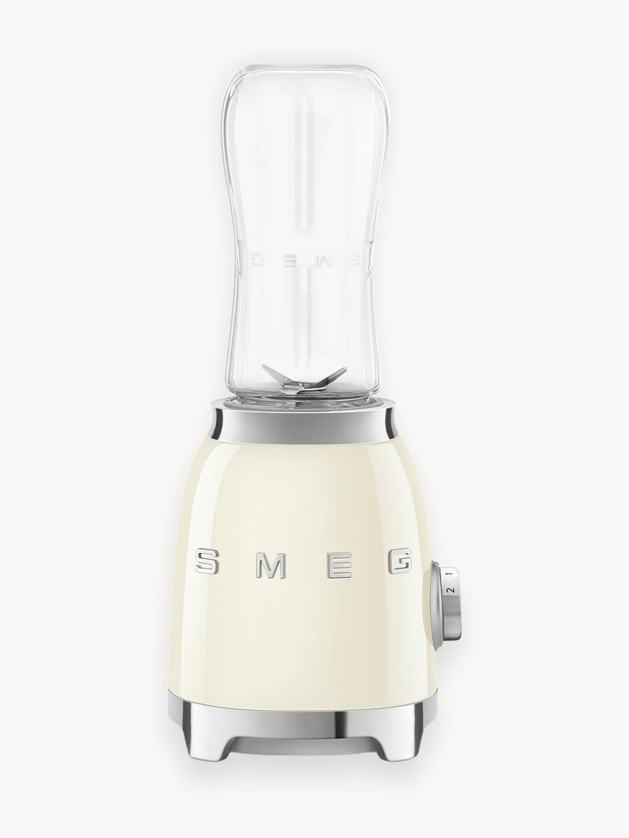 Блендер Smeg PBF01CREU, мощность 300 Ватт, стакан для смузи, защита от перегрузки двигателя