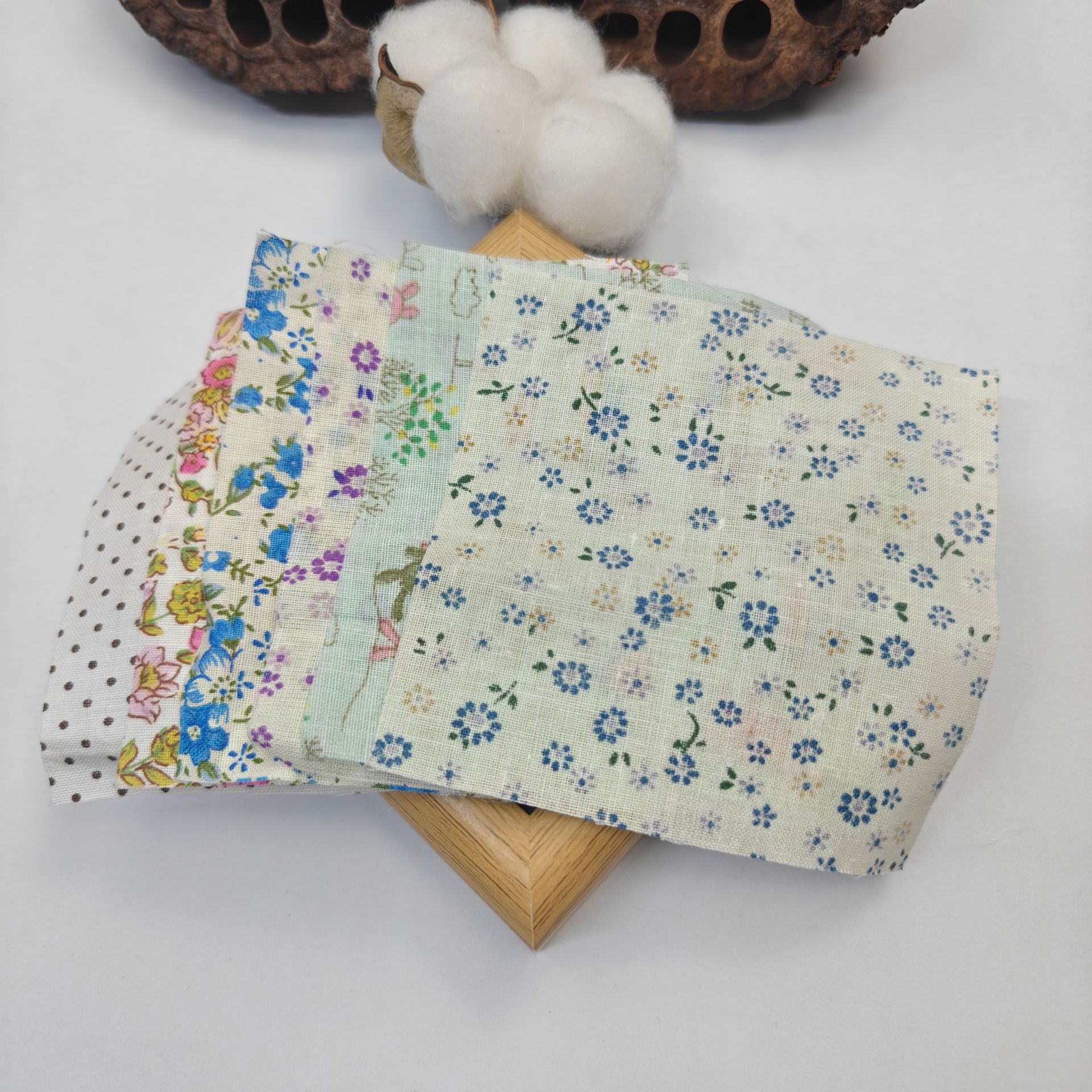 Случайная цветочная ткань дляDIY крафта кукол, материал для handmade плюшевых игрушек 5шт