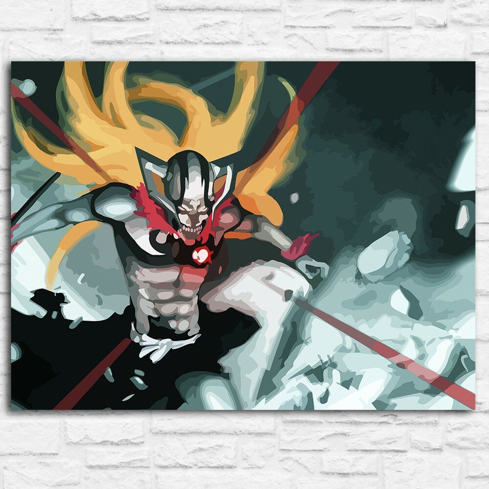Картина по номерам на холсте аниме блич (bleach, ичиго, рукия, орихиме) - 14866 30х40