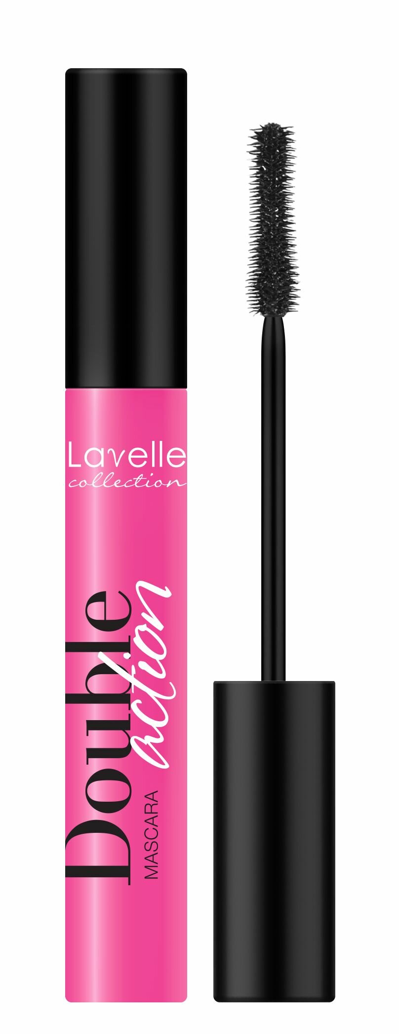 Тушь объём и подкручивание Double Action Mascara Volume and Curling Effect, черная, 12мл