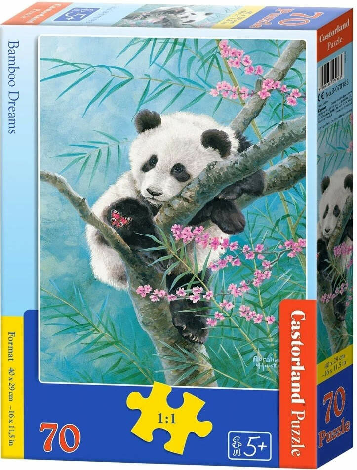Пазлы Бамбуковые мечты, 70 деталей, Castor Land, 2 штуки