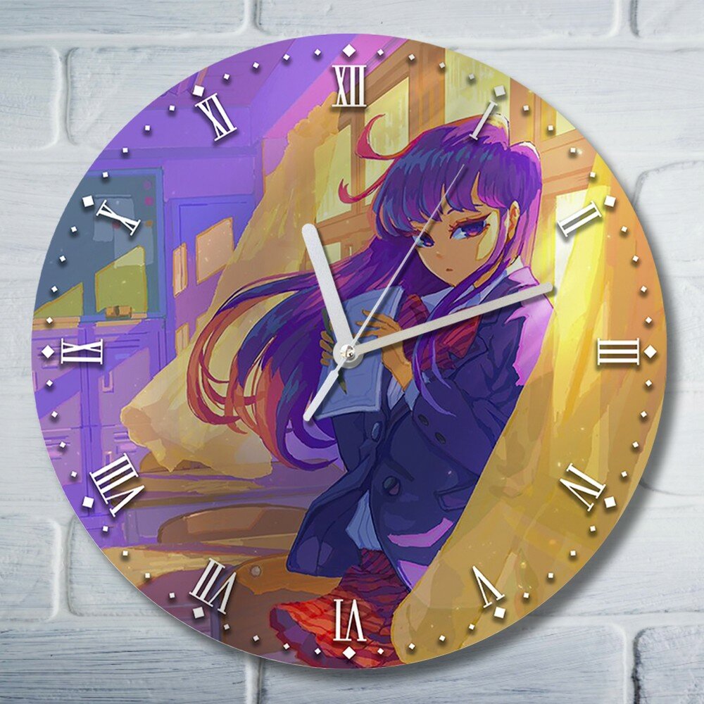 Настенные часы УФ "аниме У Коми проблемы с общением (коми шоуко, тадано) - 10177"