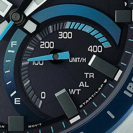 Наручные часы CASIO Edifice, серебристый/черный/синий — фото 1