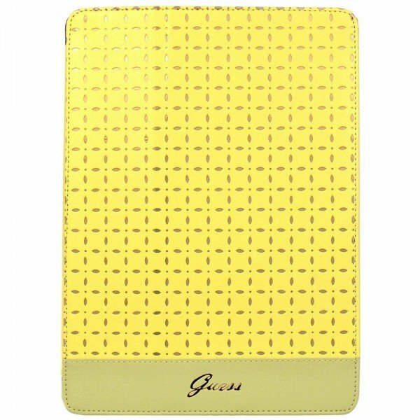 Чехол GUESS Gianina Real Leather Folio case для iPad Air/ iPad 2017, цвет Жёлтый (BMFCD5LOB)