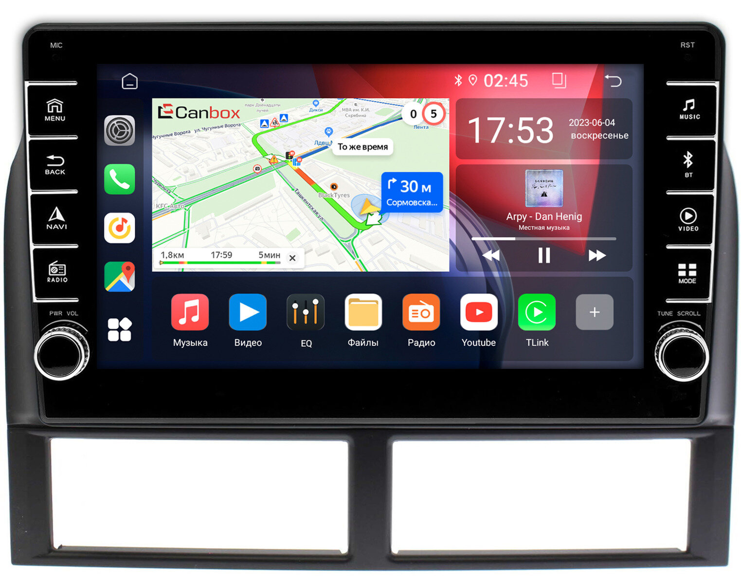Штатная магнитола Canbox BGTR9-1192 для Jeep Grand Cherokee 2 (WJ) 1998-2004 4/64 Android 10 (IPS, DSP, CarPlay)