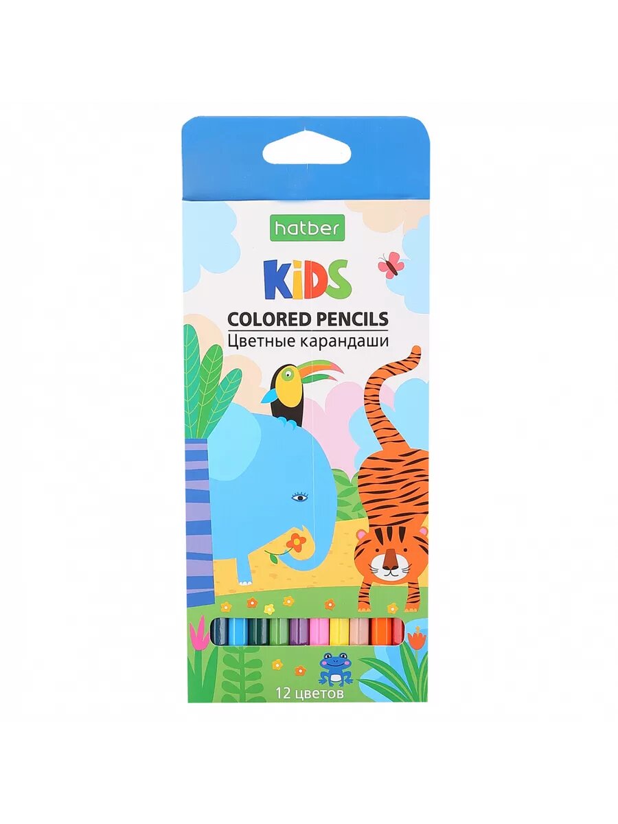 Карандаши цветные 12 цветов
