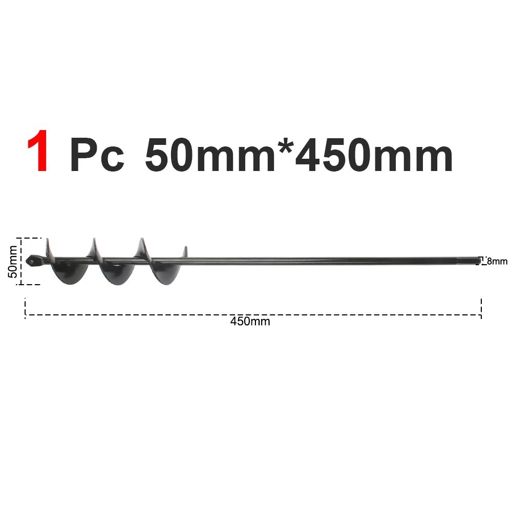 Шнековый бур для земли 50x450 мм