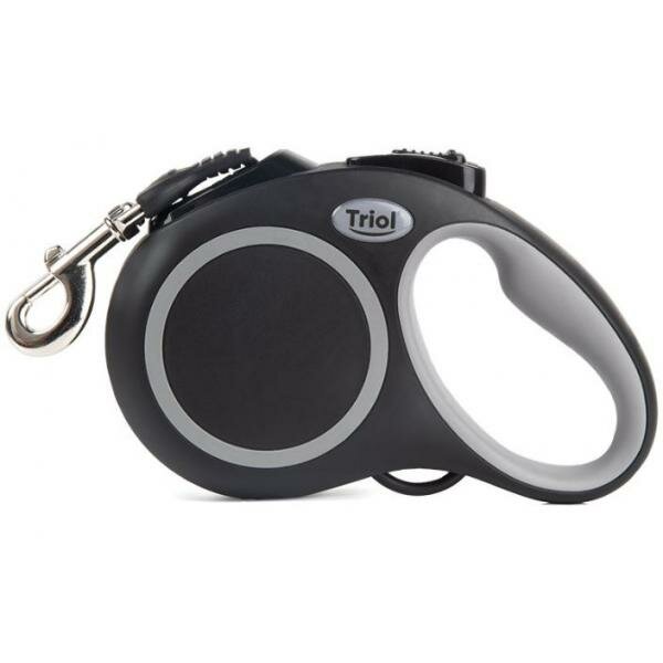 Triol Поводок-рулетка для собак Urban L, 5м до 50кг, лента, черный