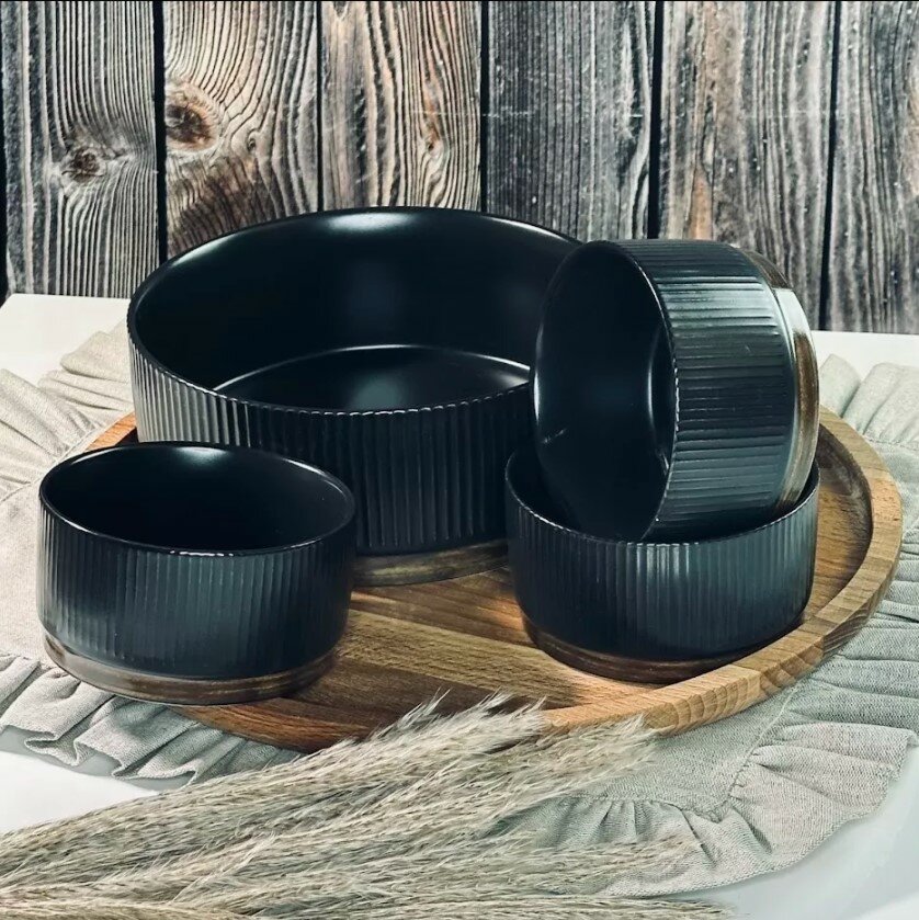 Набор салатников 7пр. WOOD Фарфор 133-391 118-133-391