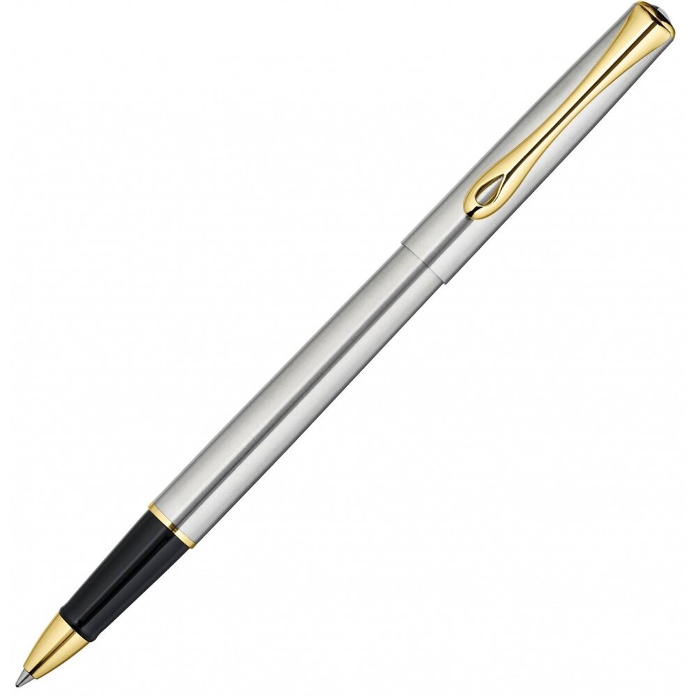 Diplomat D20000651 Ручка-роллер diplomat traveller, stainless steel gold gt