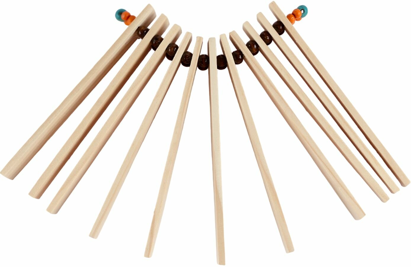 Детская музыкальная игрушка "Трещотка веерная" деревянная, русский народный инструмент