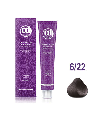Крем-краска Д 6/22 для волос с витамином С темно-русый пепельный экстра 100 мл Constant Delight