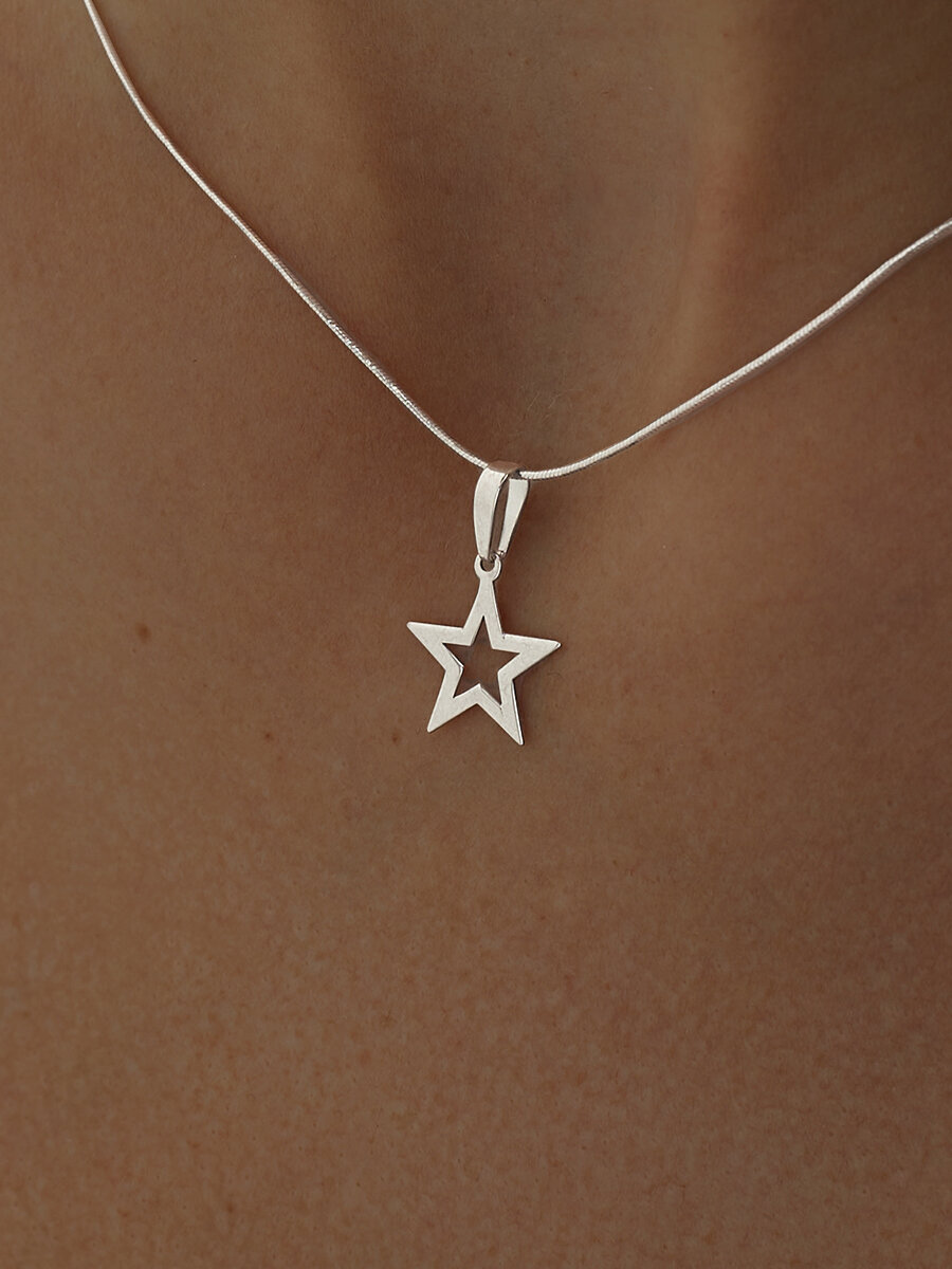 Подвеска, серебро, 925 проба, родирование