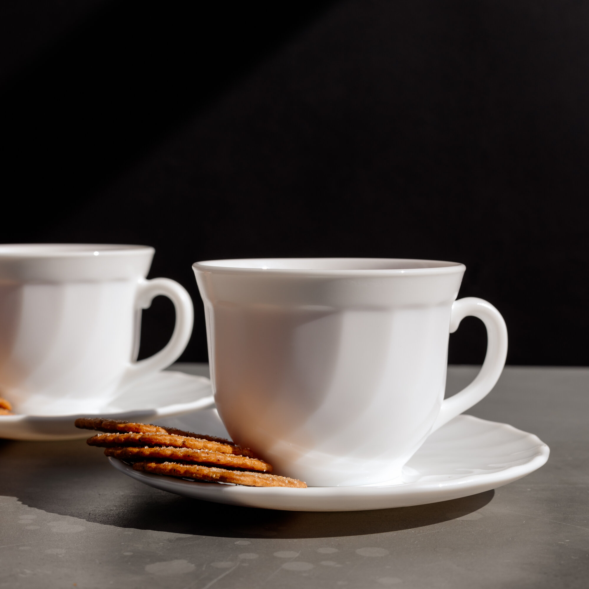 Набор чашек чайных 220 мл. 6 шт Arcoroc Trianon, диаметр 8,5 см, высота 6,5 см (Luminarc)