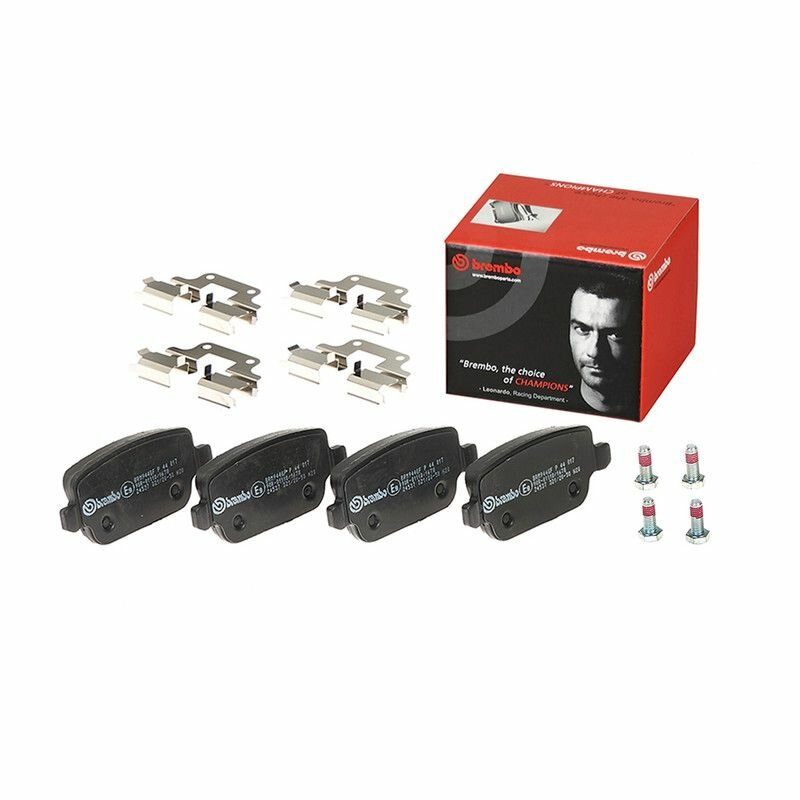Тормозные колодки дисковые задние BREMBO P44017 для а/м LAND ROVER Freelander, VOLVO V70